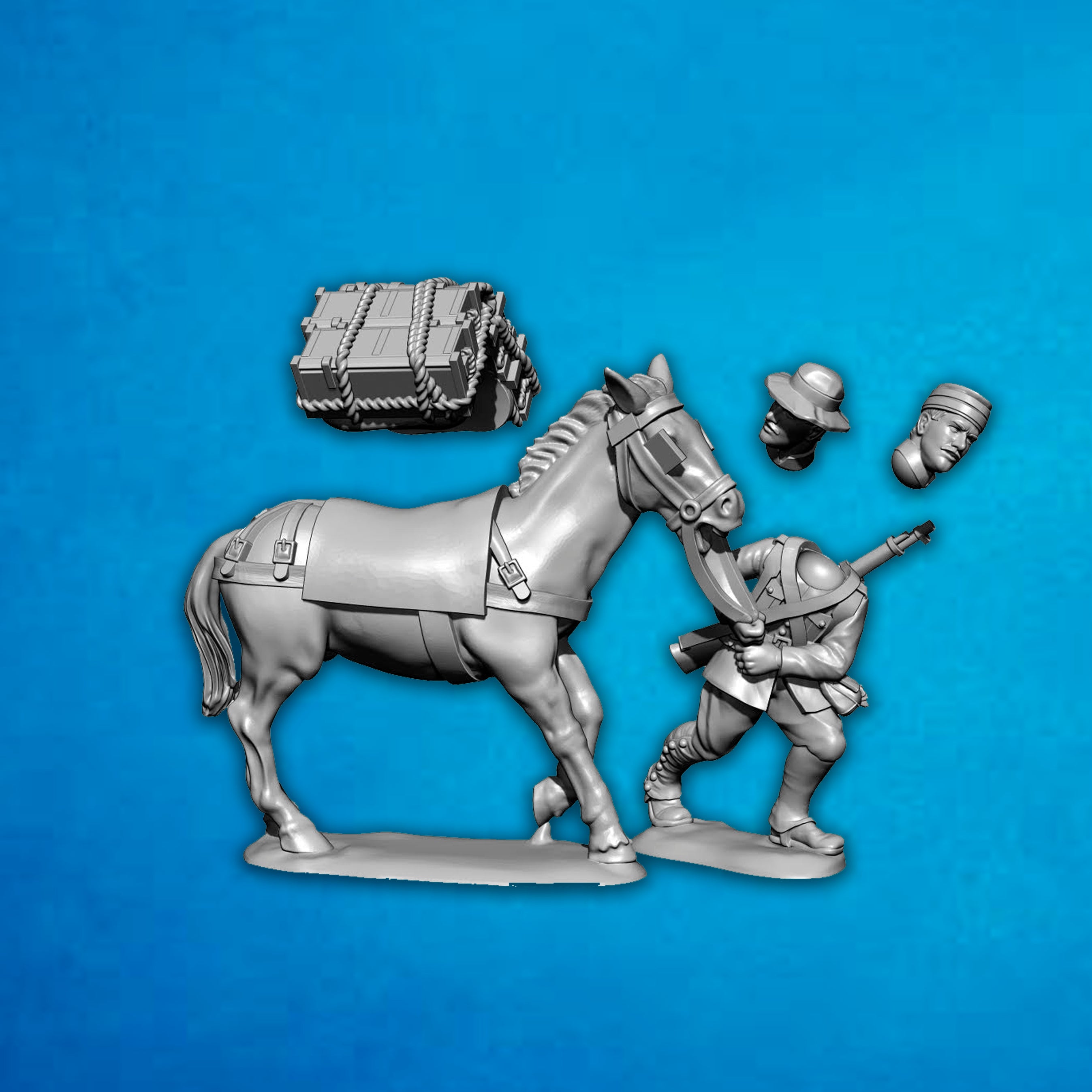 Ejército Español - Mula de intendencia Pack 2 - 1921/1927 — Baraka GM